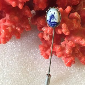 Vintage | Jewelry | Vintage Porcelain Stick Pin | Poshmark